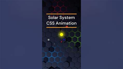 Css Daily Dose Solar System Coding Frontendprojects Frontenddeveloper Cssanimation Css