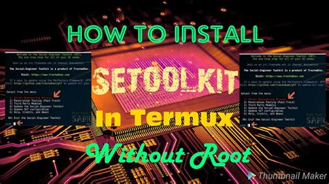 how to install setoolkit in termux withouts root easy method youtube