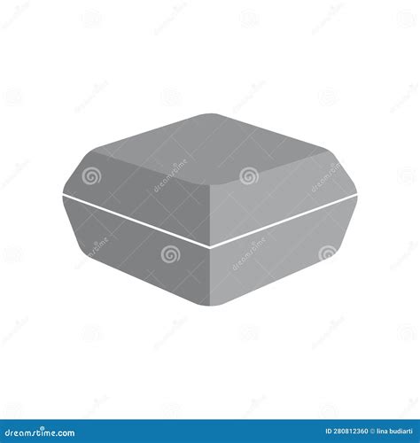 Styrofoam Lunch Box Icon Cartoon Vector 281151607