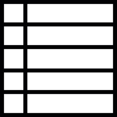 Design Row Grid Interface Structure Icon