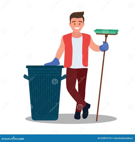 A Human Garbage Collector Garbage Collection A Man Dressed In A