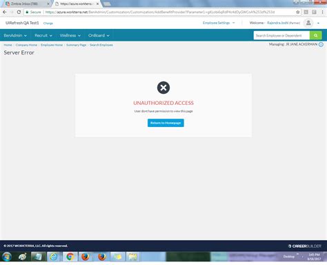 NF Summary Page Azure In Partner Login Unauthorized Access Error Observed On
