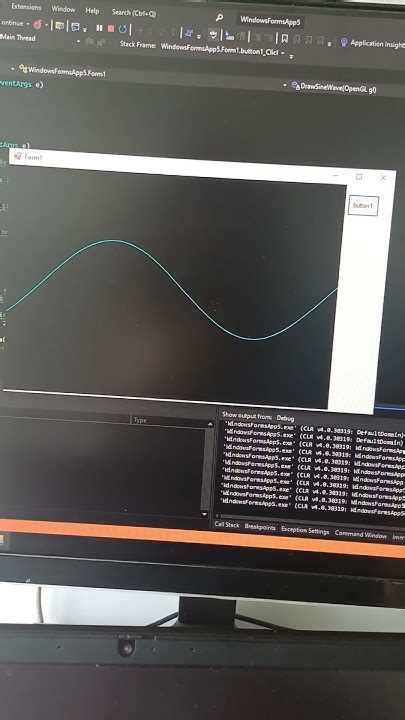Sine Wave In Sharpgl Csharp Opengl Keşfet Coding Youtube