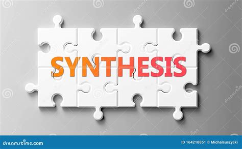 Synthesis Complex Like A Puzzle Pictured As Word Synthesis On A Puzzle Pieces To Show That
