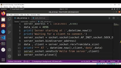 Udp Client And Server With Sockets In Python