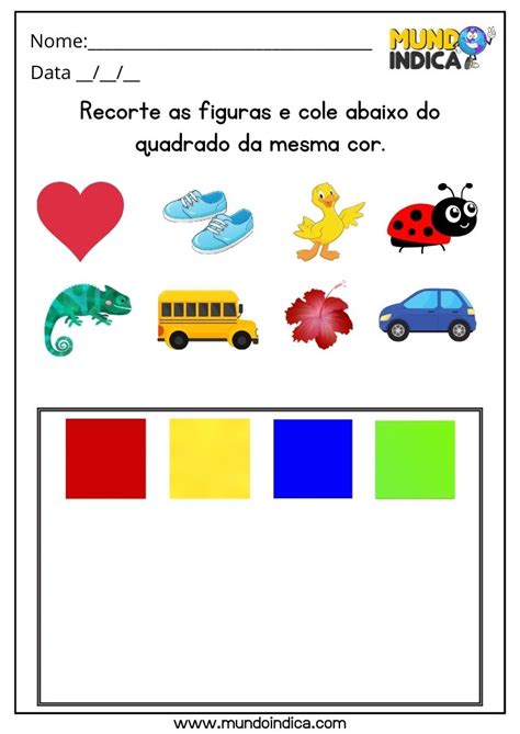 20 Atividades Com Cores Na Educação Infantil Para Imprimir
