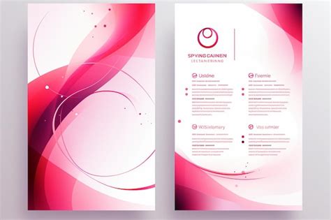 Premium Photo Trendy Pink Curve Frame Template For HighEnd Designs