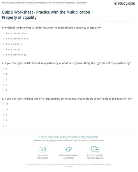 Addition Property Of Equality Worksheet Pdf Math Worksheets Printable