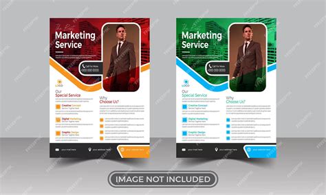 Premium Vector Marketing Flyer Design Template