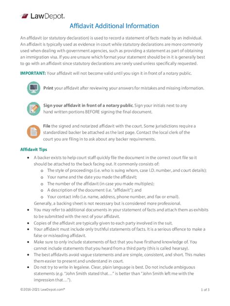 Fillable Online What Is The Difference Between A Statutory Declaration And Affidavit Fax