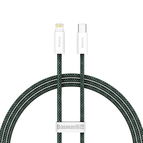 Usb C Cable For Lightning Baseus Dynamic 2 Series 20w 1m Green