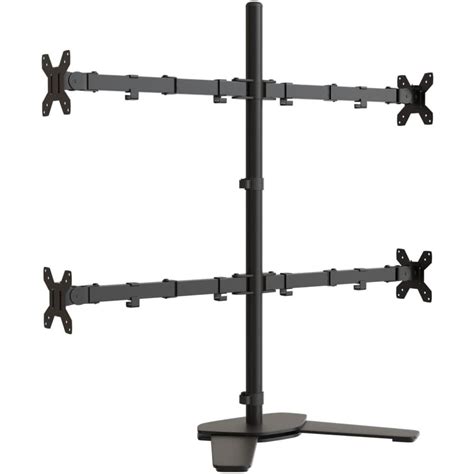 Vidaxl Supporto Per Monitor In Acciaio Nero Vesa 75 100 Mm Eprice