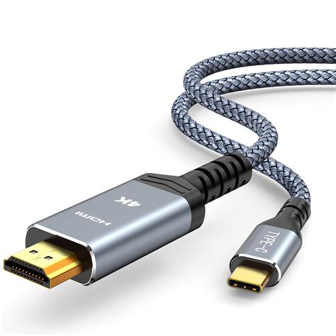 Highwings Usb C To Hdmi Cable 60hz 4k Usbc To Hdmi 1 8m [thunderbolt 3 4 5 Compatible] Type C