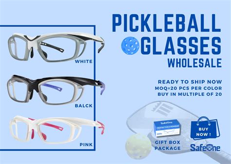 Safeone J140p Sporty No Lens Kitchen Blocker Pickleball Glasses