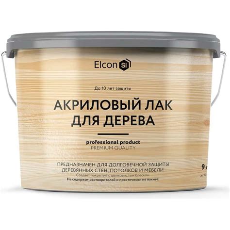 Акриловый лак для дерева, для кирпича, для бетона Elcon срок защиты ...