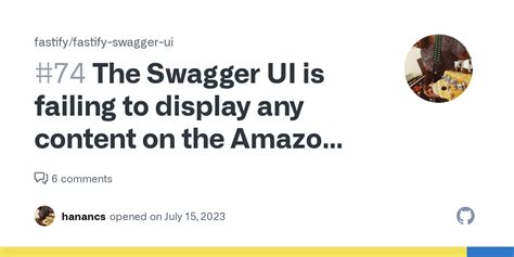 The Swagger Ui Is Failing To Display Any Content On The Amazon Ec2 Instance · Issue 74