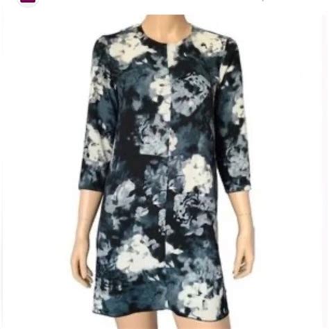 Aritzia Dresses Wilfred Aritzia Gray Floral Myosotis Mini Dress In