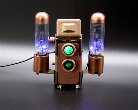 Steampunk Led Lamp Vintage Insta Flash Camera Ts For Geeks Neo V