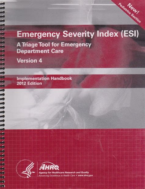 Emergency Severity Index Esi A Triage Tool For Amazon De Bücher