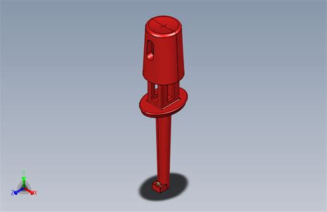 小型测试钩夹 Step 模型图纸下载 懒石网