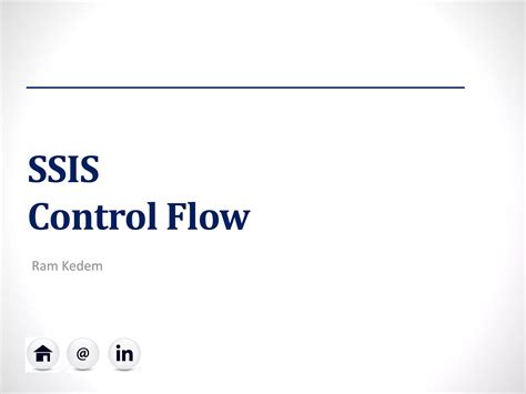 Control Flow Using Ssis Ppt