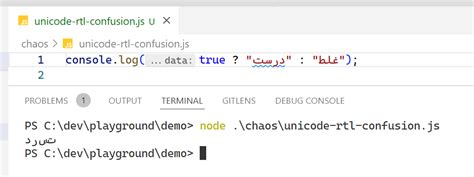 ternary conditional operator values misplaced when using persian values · issue 126593