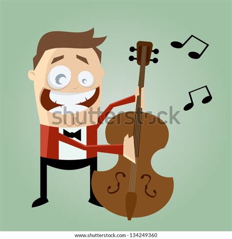 Funny Bass Player Stock Vector Royalty Free 134249360 Shutterstock