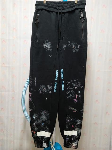 오프화이트 트레이닝복 바지 정품 세컨웨어 헬로마켓