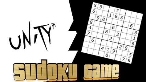 I Made A Sudoku Game With Unity Engine Youtube