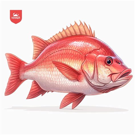 Premium Vector Red Snapper Swimming Near The Reef