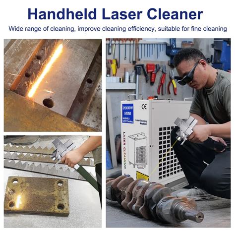 Scotle 1500w 2000w 3000w Handheld Continuous Fiber Laser Cleaning