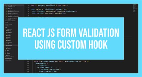 React Js Form Validation Using Custom Hook By Damirpristav Medium
