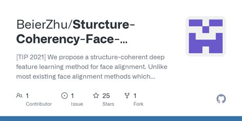 Github Beierzhu Sturcture Coherency Face Alignment Tip We Propose A Structure Coherent