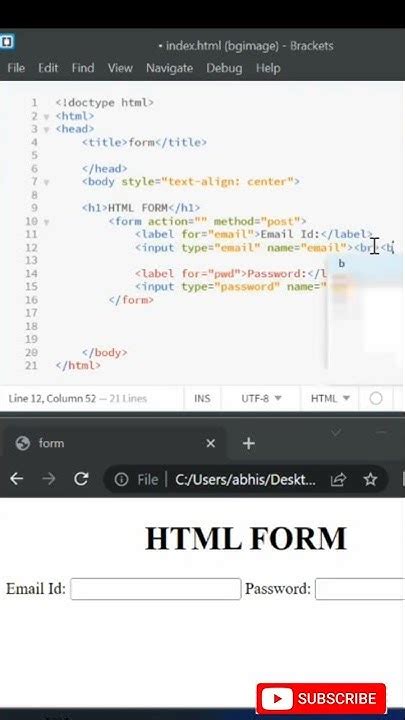 Html Input Type Submit Button And Reset Button Html Tag Htmltag