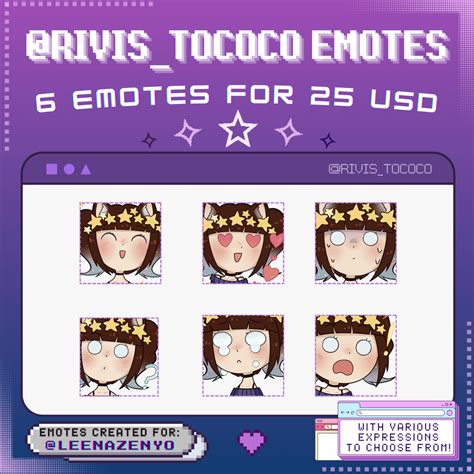 [for Hire] Emotes 6 X 25 Usd With Fast Tat Dd R Vtubercommissions