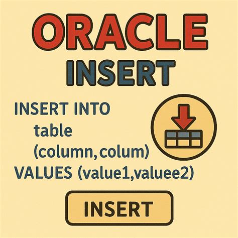 Oracle Insert 기초부터 실전까지 초보 개발자를 위한 Sql 가이드