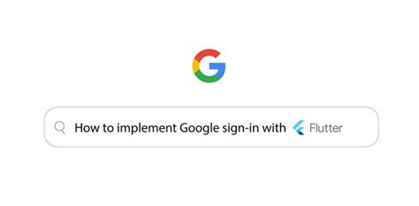 How To Implement Google Sign In With Flutter In Minutes Pubudu Gamage
