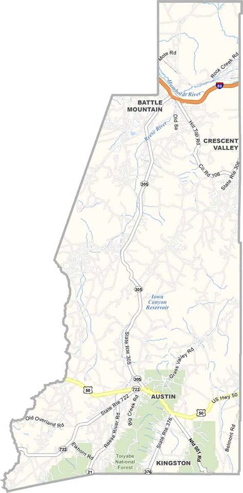 Pershing County Map Nevada Us County Maps