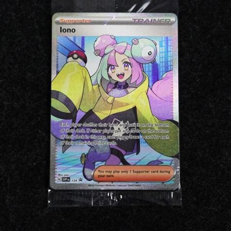 Pokemon Iono Full Art Svp 124 Black Star Promo Foil Single Card
