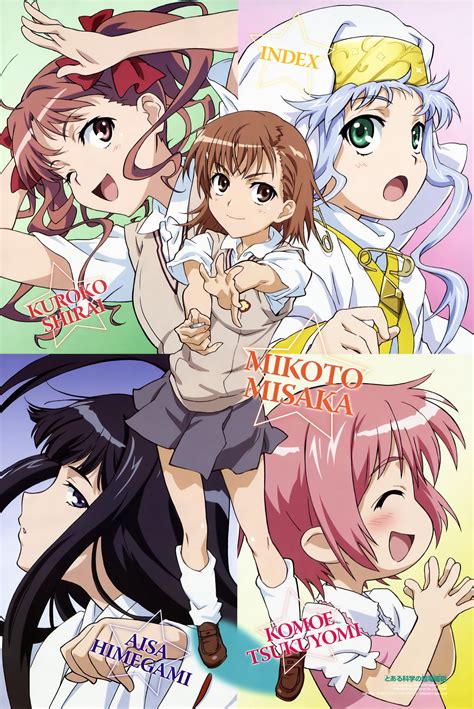 とある科学の超電磁砲とある魔術の禁書目録【姫神秋沙インデックス御坂美琴白井黒子月詠小萌】 壁紙