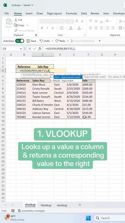 Vlookup In Excel Sheet Excel Exceltutorial Exceltricks Exceltips Viral Shorts Short