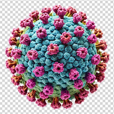 Premium Psd Human Papillomavirus Hpv Type 16 Structure Isolated On