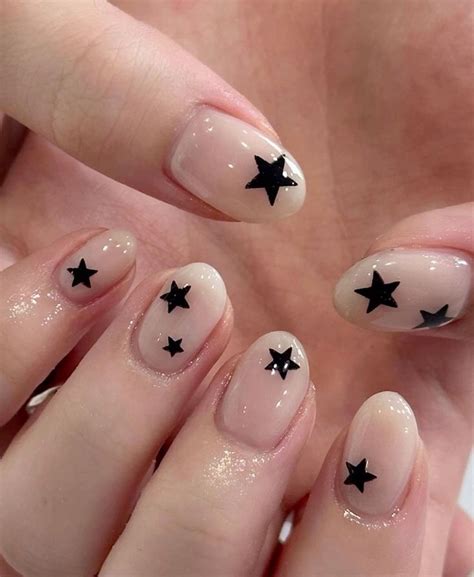 Star Nails Uñas 2025 Decoradas Uñas De Shellac Uñas Cortas Con