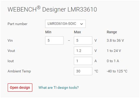 Lmr33610 Webench Doesnt Run Power Management Forum Power
