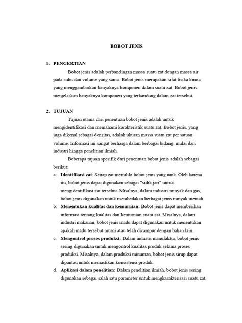 Bobot Jenis Pdf