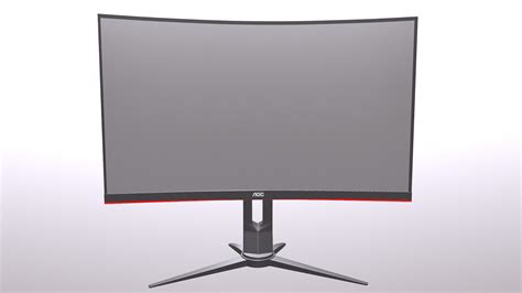 D AOC Monitor TurboSquid
