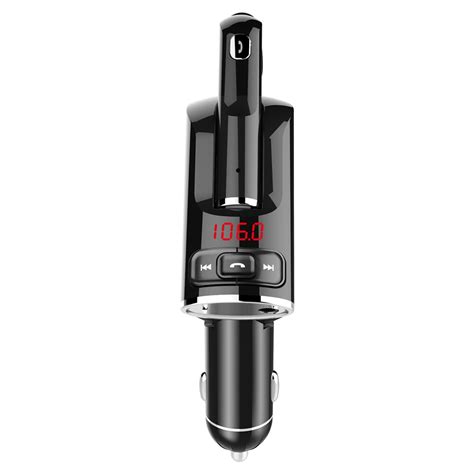 12v 24v Multifunctional Bluetooth 5 0 Dual Usb Ports Car Headset Mp3