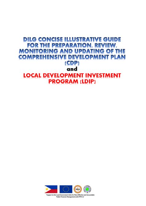 Comprehensive Guide To The Local Development Investment Program Ldip