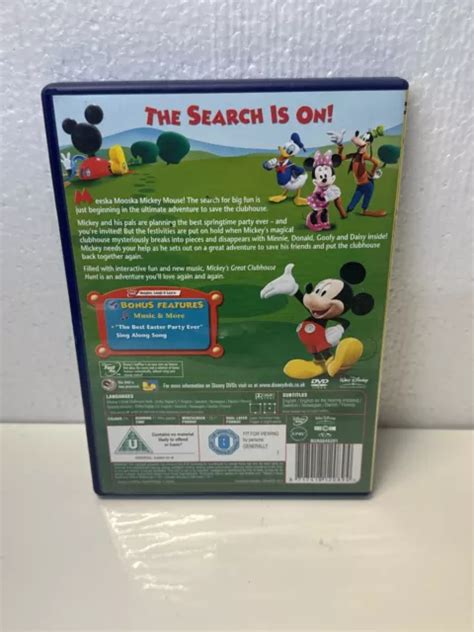 Mickey Mouse Clubhouse Mickeys Great Clubhouse Hunt Dvd 2007 £274 Picclick Uk