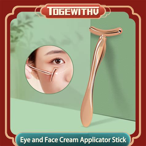 Metal Eye Cream Applicator Eye Massage Wand Stick Facial Massager For
